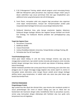 Business Plan (Outbound Management Group 2013) | PDF