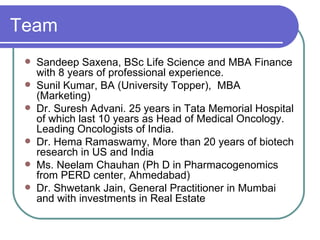Business Plan: Pharmacogenomics | PPT