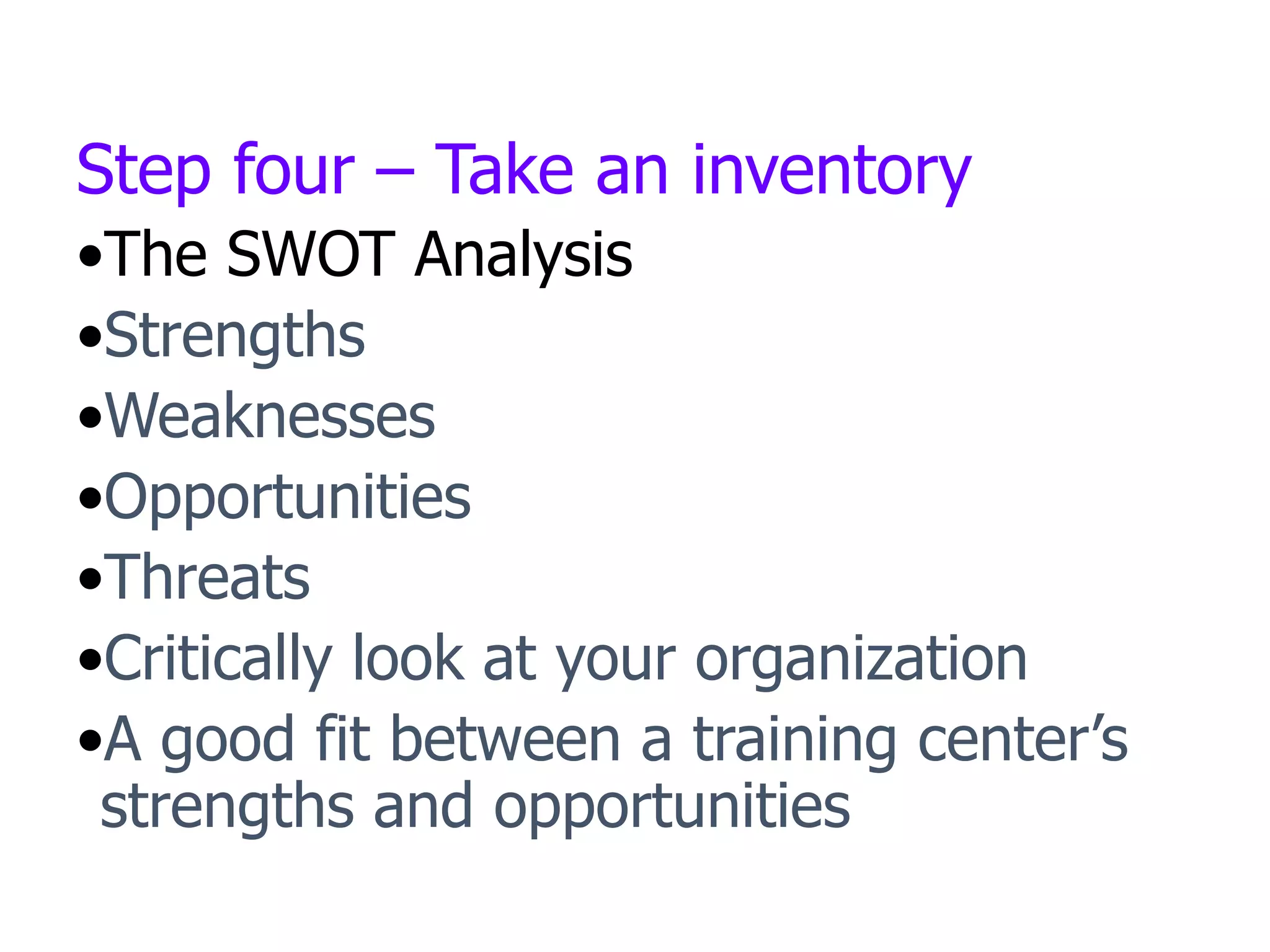 Business Plan for Training Centers | PPT