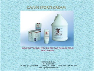Cajun Sports Cream | PPT