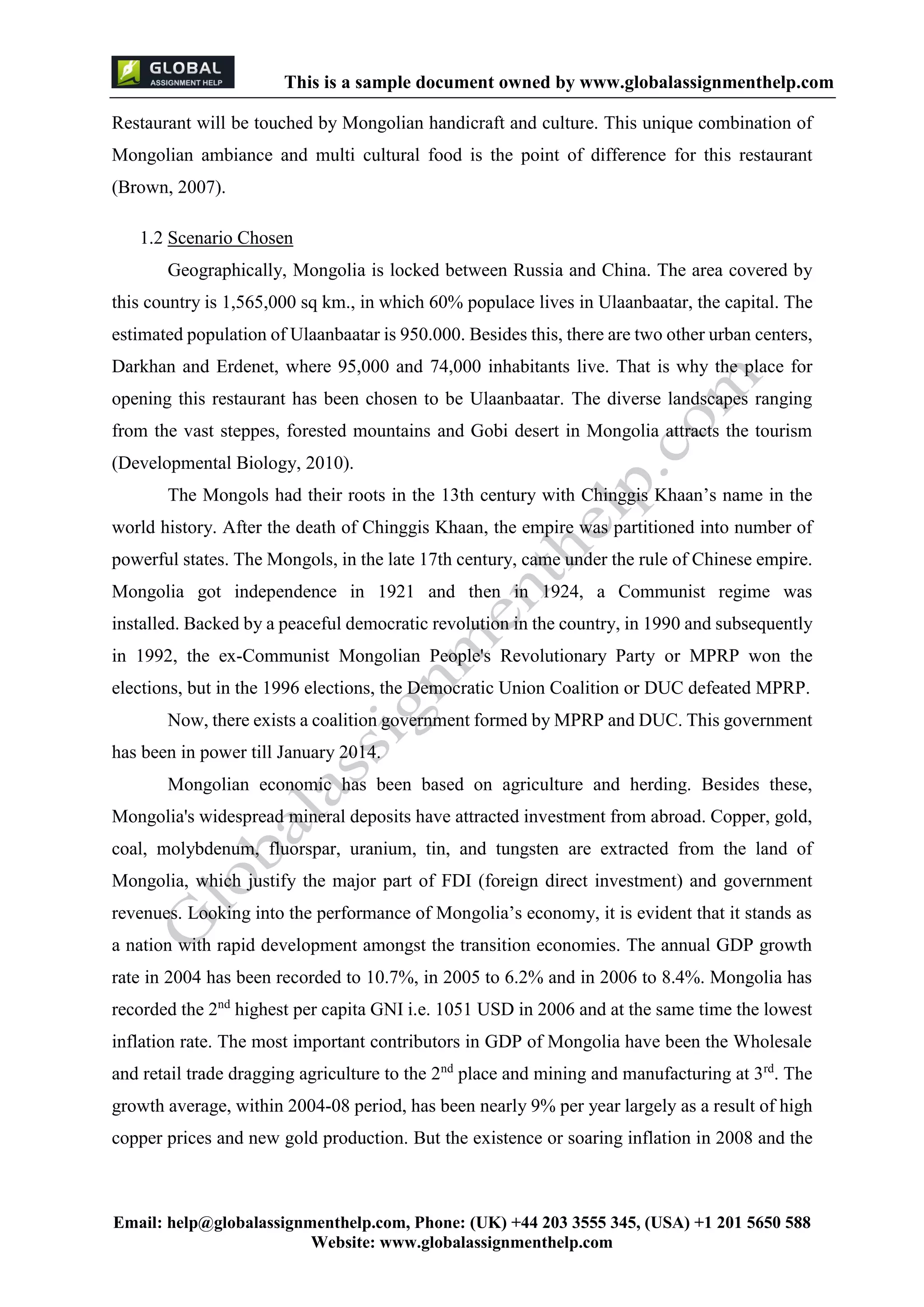 Business Plan Assignment Sample | PDF