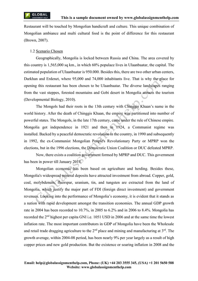 Business Plan Assignment Sample | PDF