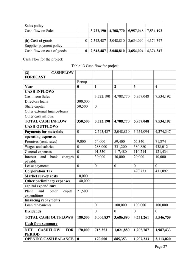 Business Plan Assignment Sample | PDF