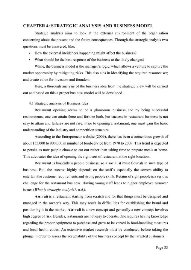 Business Plan Assignment Sample | PDF