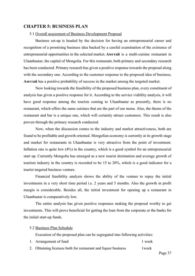 Business Plan Assignment Sample | PDF