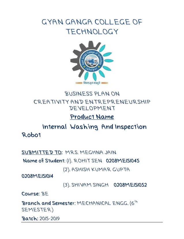PIPE INSPECTION ROBOT | PDF
