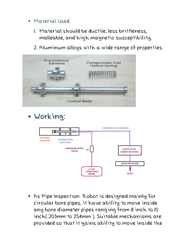 PIPE INSPECTION ROBOT | PDF