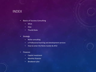 Business plan for consulting and e learning | PDF