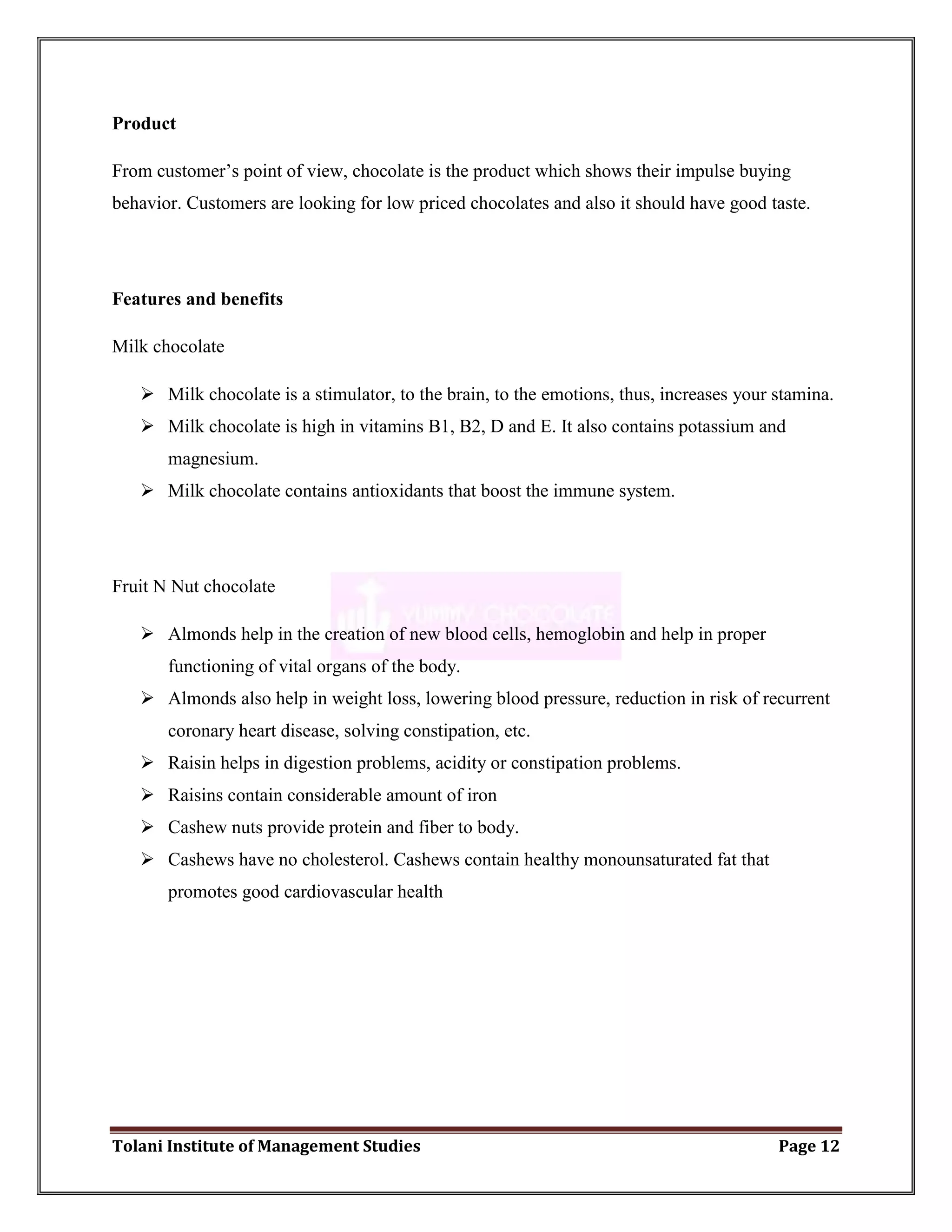 Business Plan for Starting a Chocolate Company | DOCX
