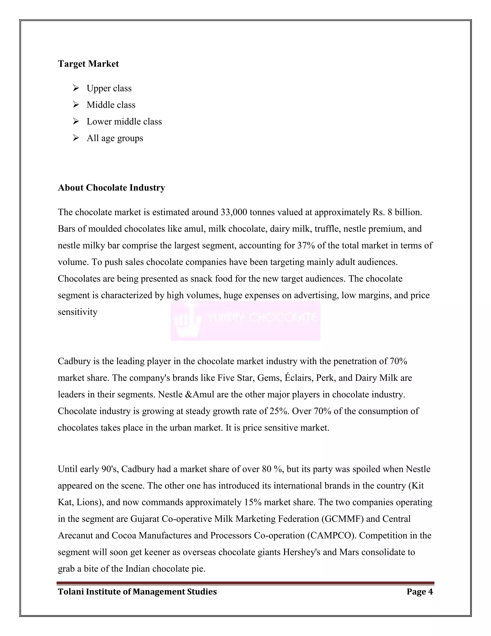 Business Plan for Starting a Chocolate Company | DOCX