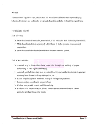 Business Plan for Starting a Chocolate Company | DOCX