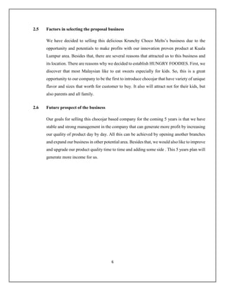 Business Plan Example for Hungryfoodie | PDF