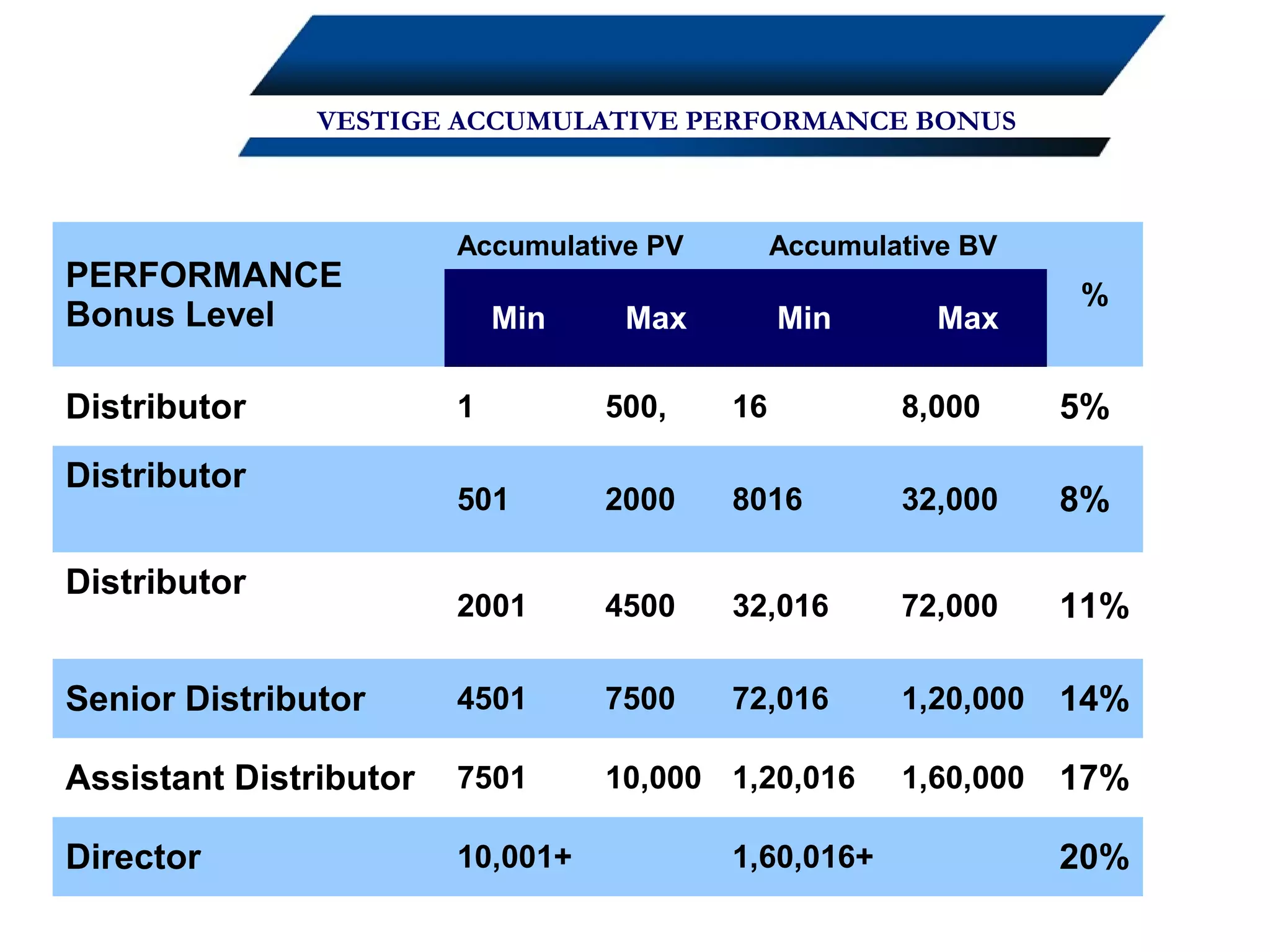 Vestige success Plan | PPT