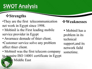Business plan mobinil | PPTX