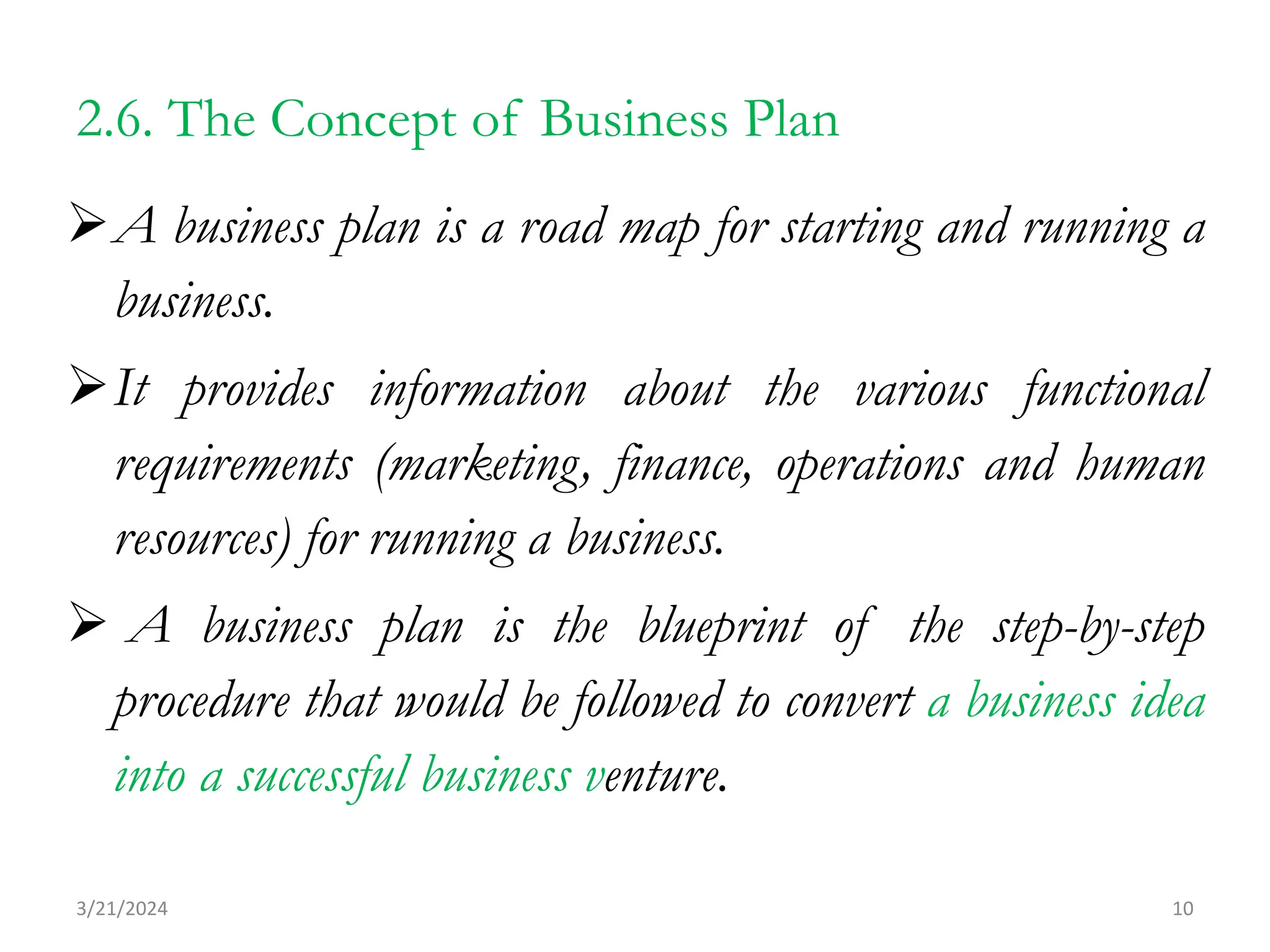 Entrepreneurship: Business planning Chapter Two | PPTX