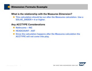 Business planning and consolidation 5.x%3a logic explained%2c part 1 | PDF