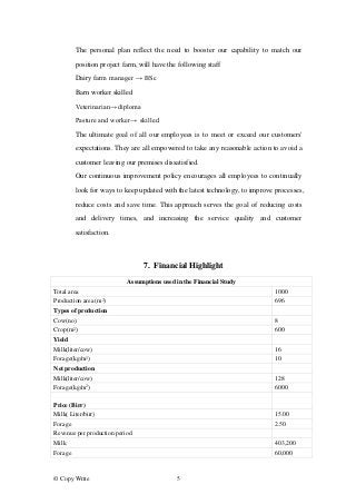 Business plan on_dairy | PDF