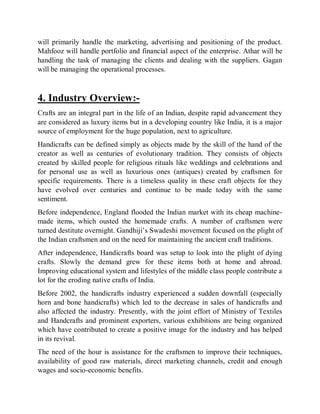 Business plan on exquisite handicraft | PDF | Jewelry Making | Arts and ...