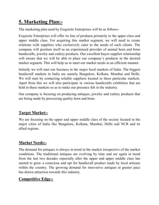 Business plan on exquisite handicraft | PDF | Jewelry Making | Arts and ...