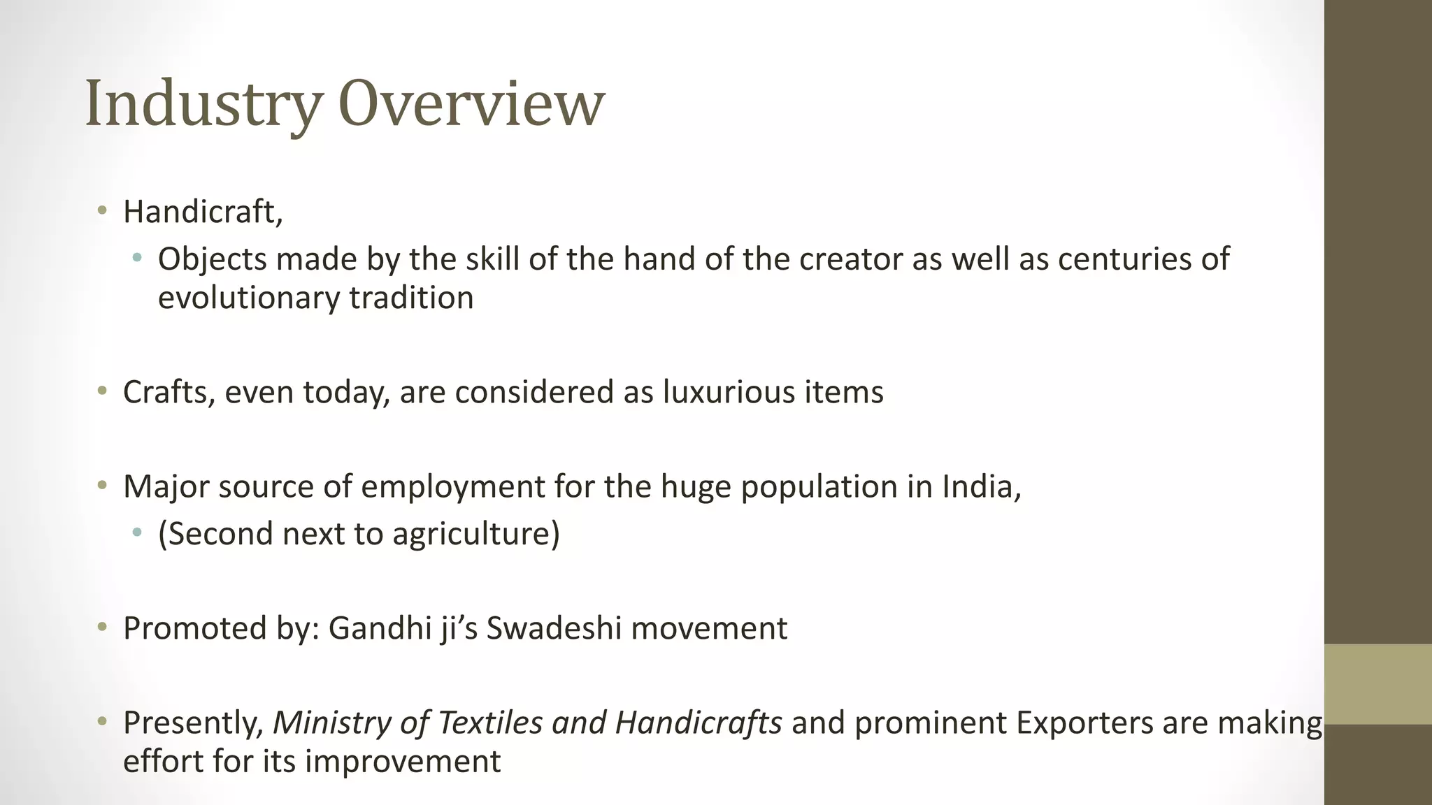 Business plan on exquisite handicraft | PPTX