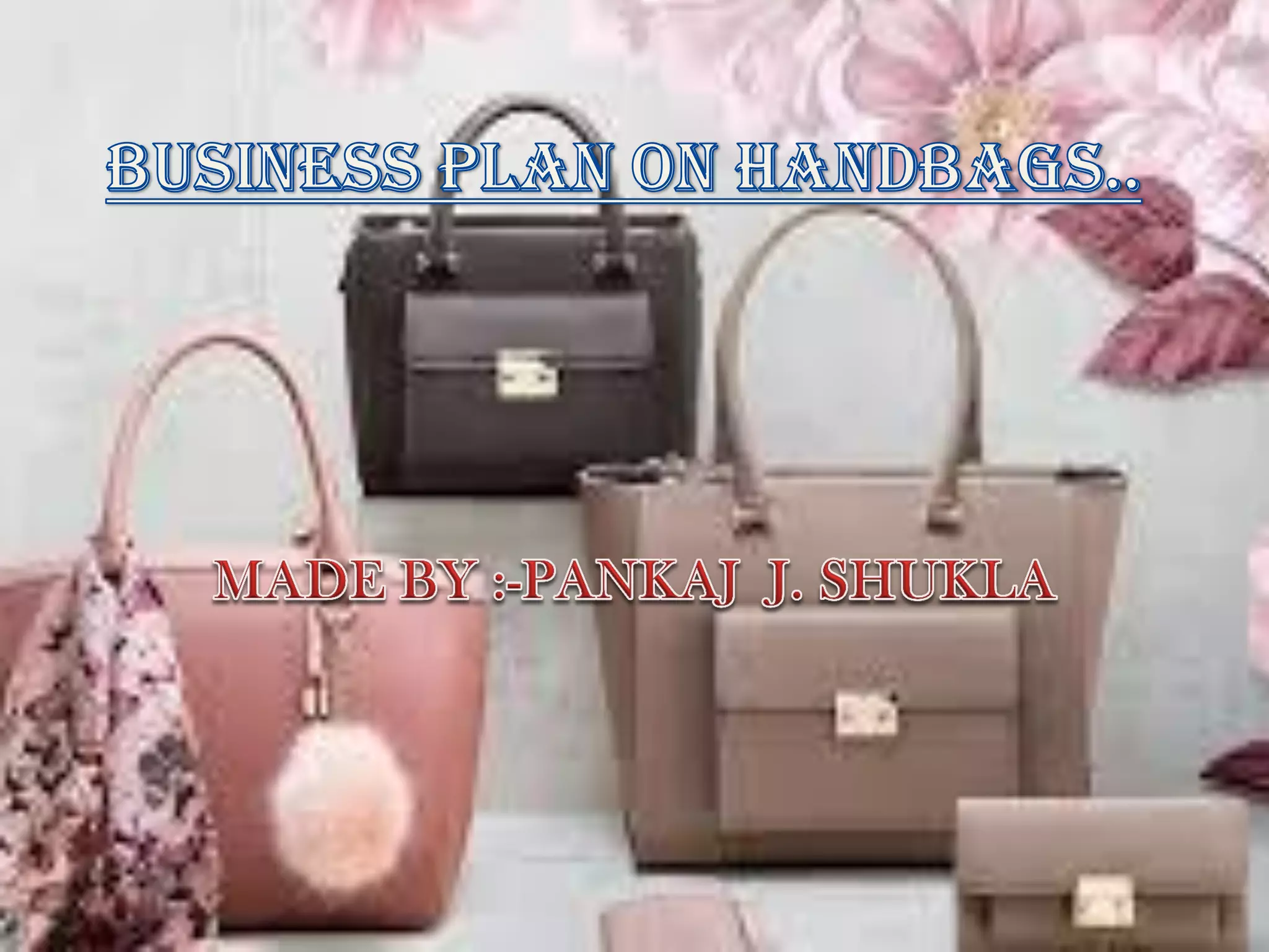 Business plan on handbags | PDF