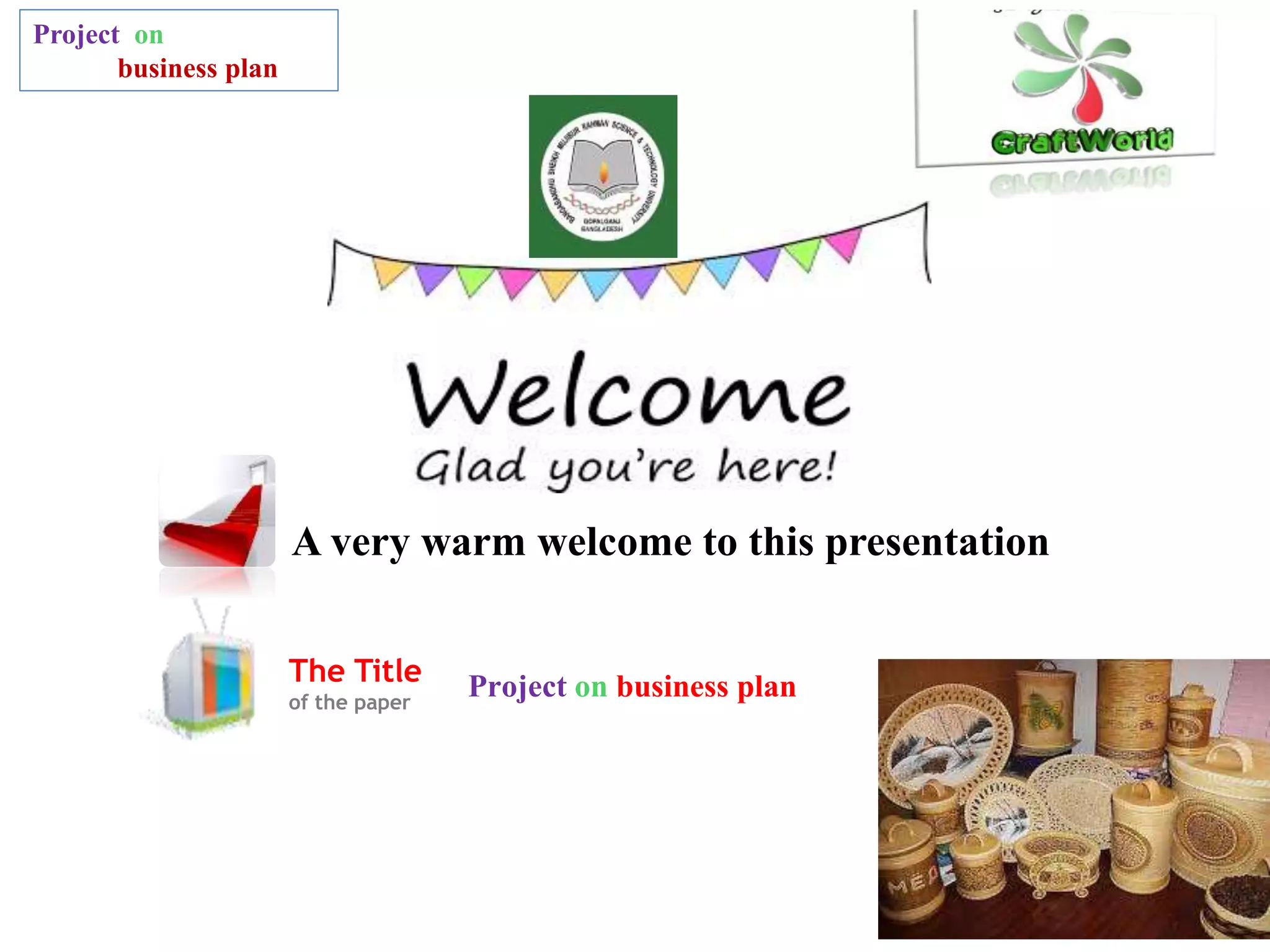 Business plan on handicraft | PPTX