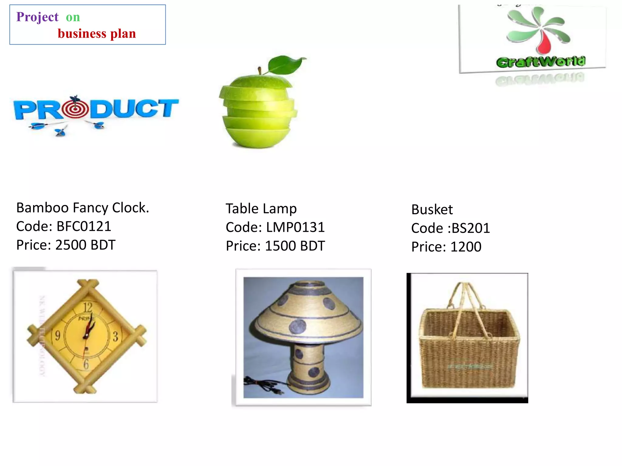 Business plan on handicraft | PPTX