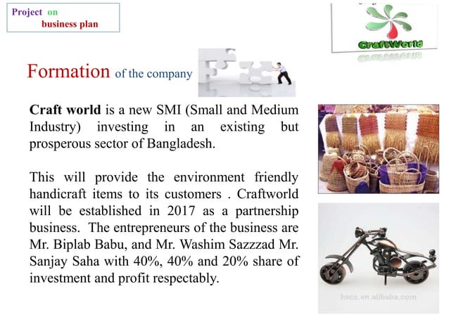 Business plan on handicraft | PPTX | Credit Cards | Personal Debt