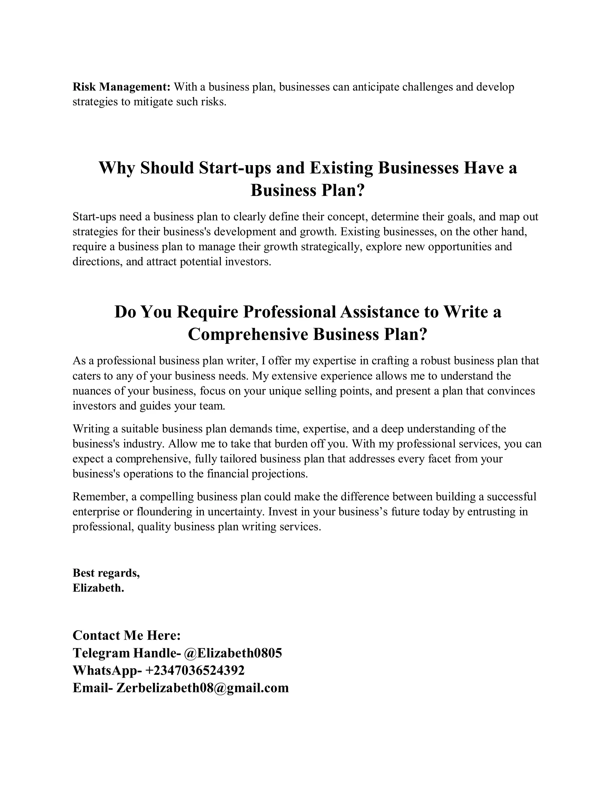 Business Plan | PDF