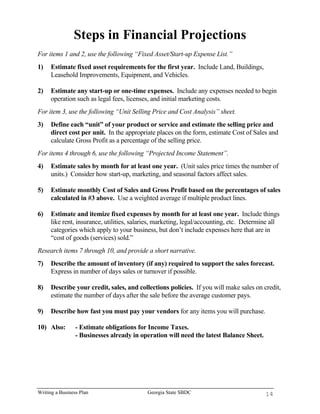Business plan outline | PDF