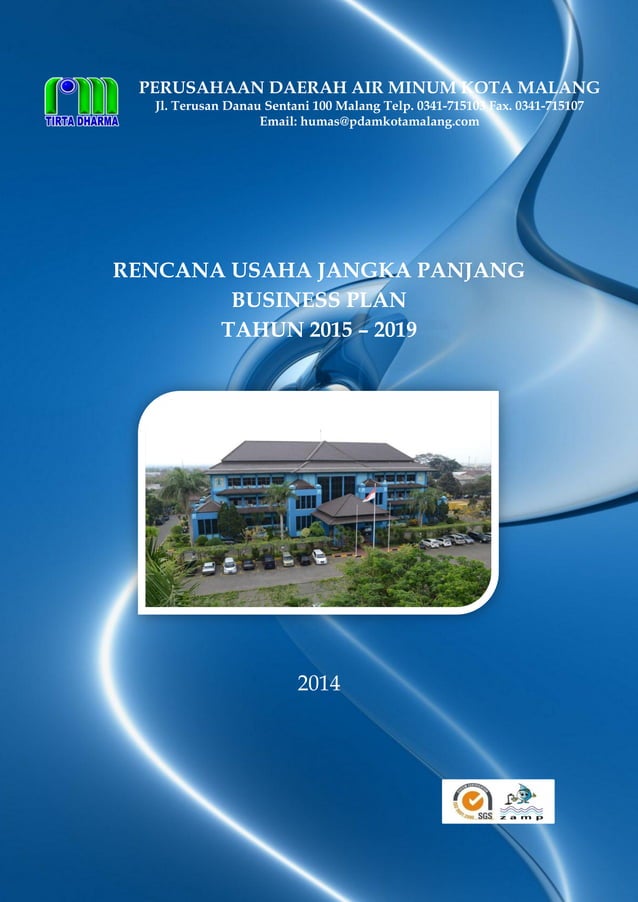 Business plan pdam_kota_malang_2015 | PDF