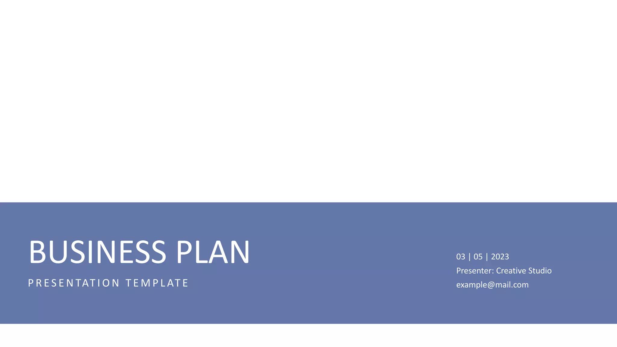 Business Plan Presentation Template | PPT