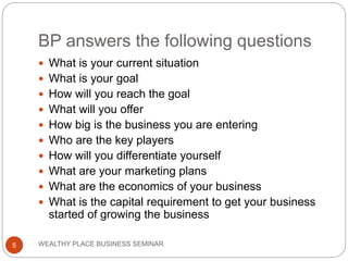 Business plan preparation specific guidelines | PPTX