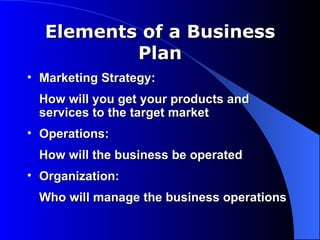 Business plan presentation | PPT