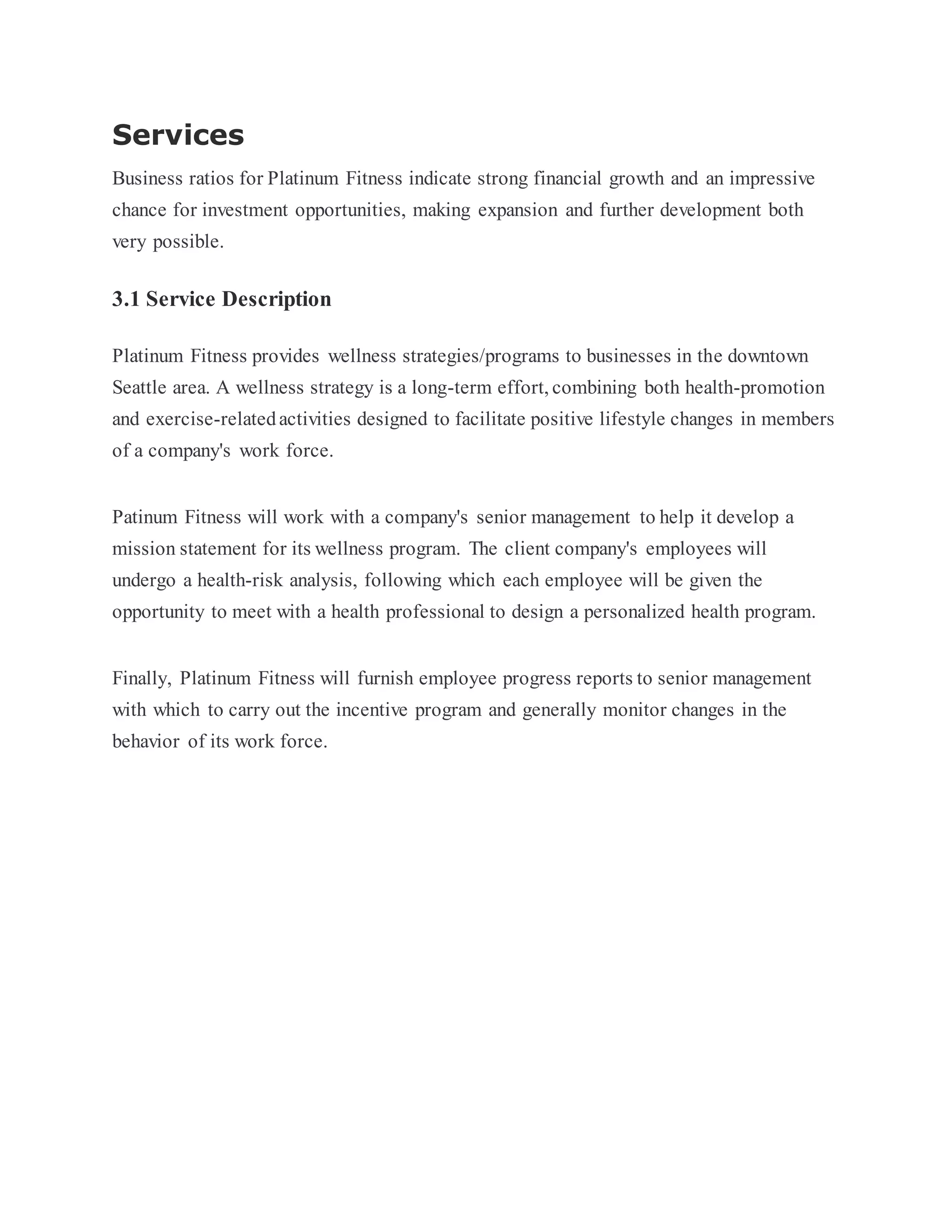 BUSINESS PLAN PROJECT SAMPLE | DOCX