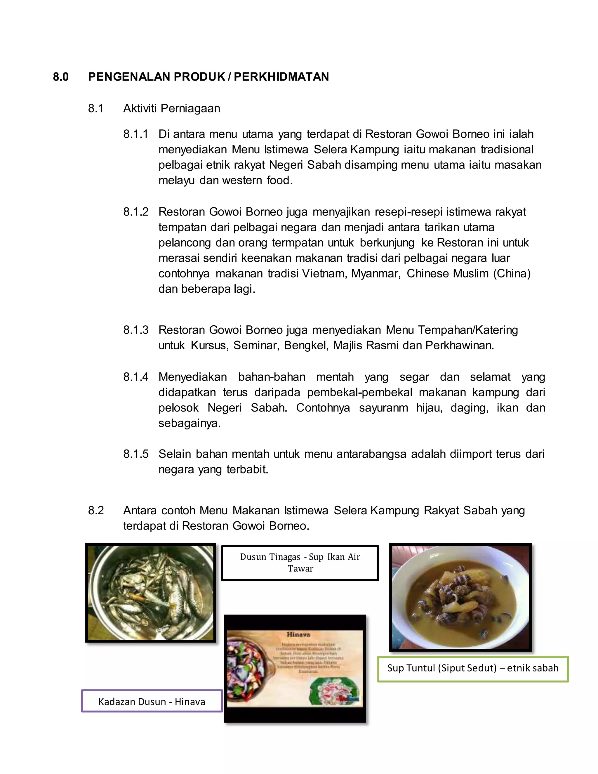 Rancangan Perniagaan Restoran | DOCX