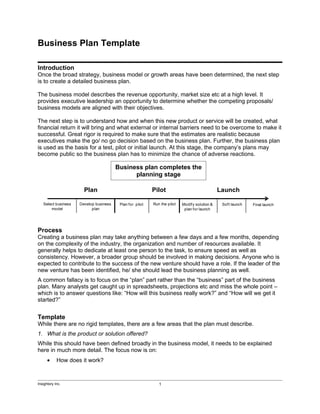 Business plan template | PDF