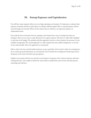 Business plan template | PDF