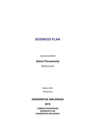 Business plan template | DOC
