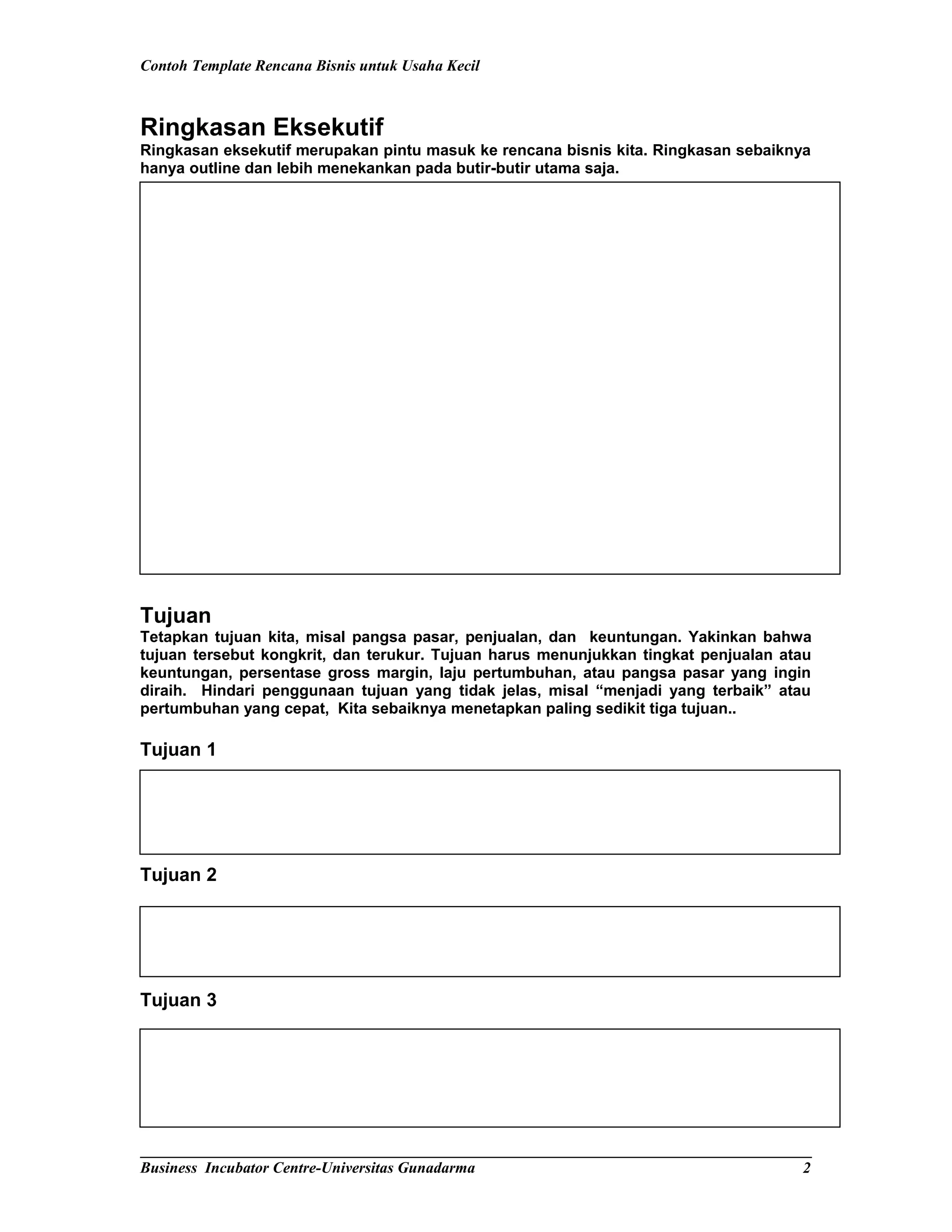 Business plan template | DOC