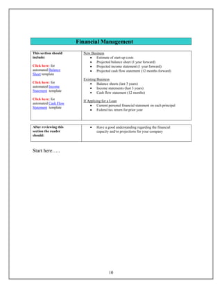 Business plan template | PDF