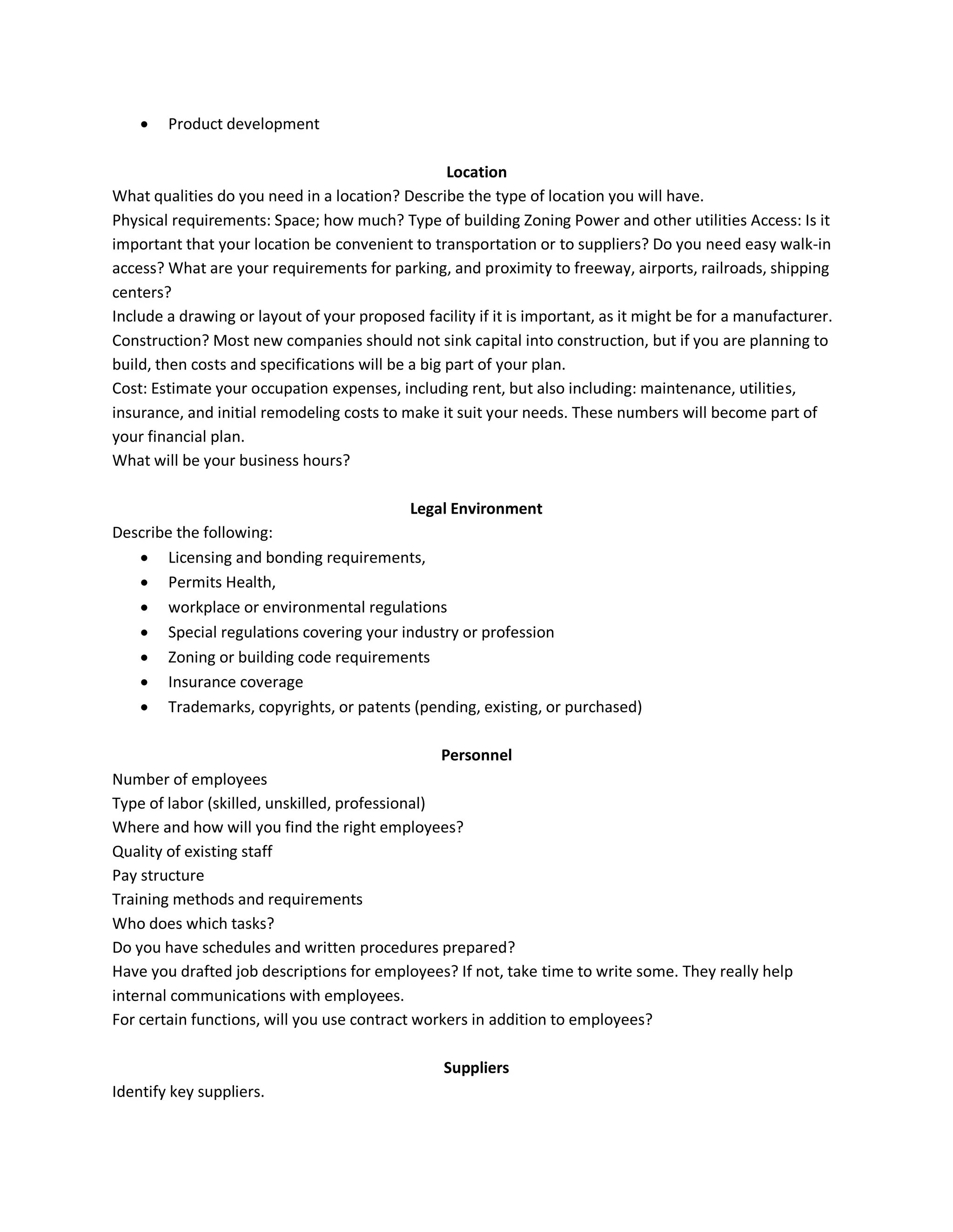 Business plan template | PDF