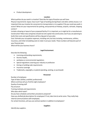 Business plan template | PDF