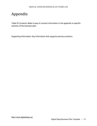 ( Template) Business plan template | PDF