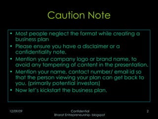 Business Plan Template Blog | PPT | Business | Business and Finance