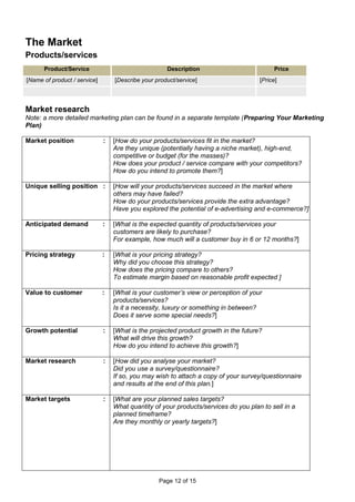 Business plan template by qaasoo | PDF