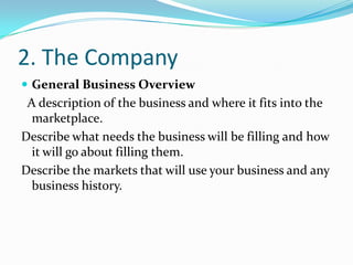 Business plan writing power point | PPTX
