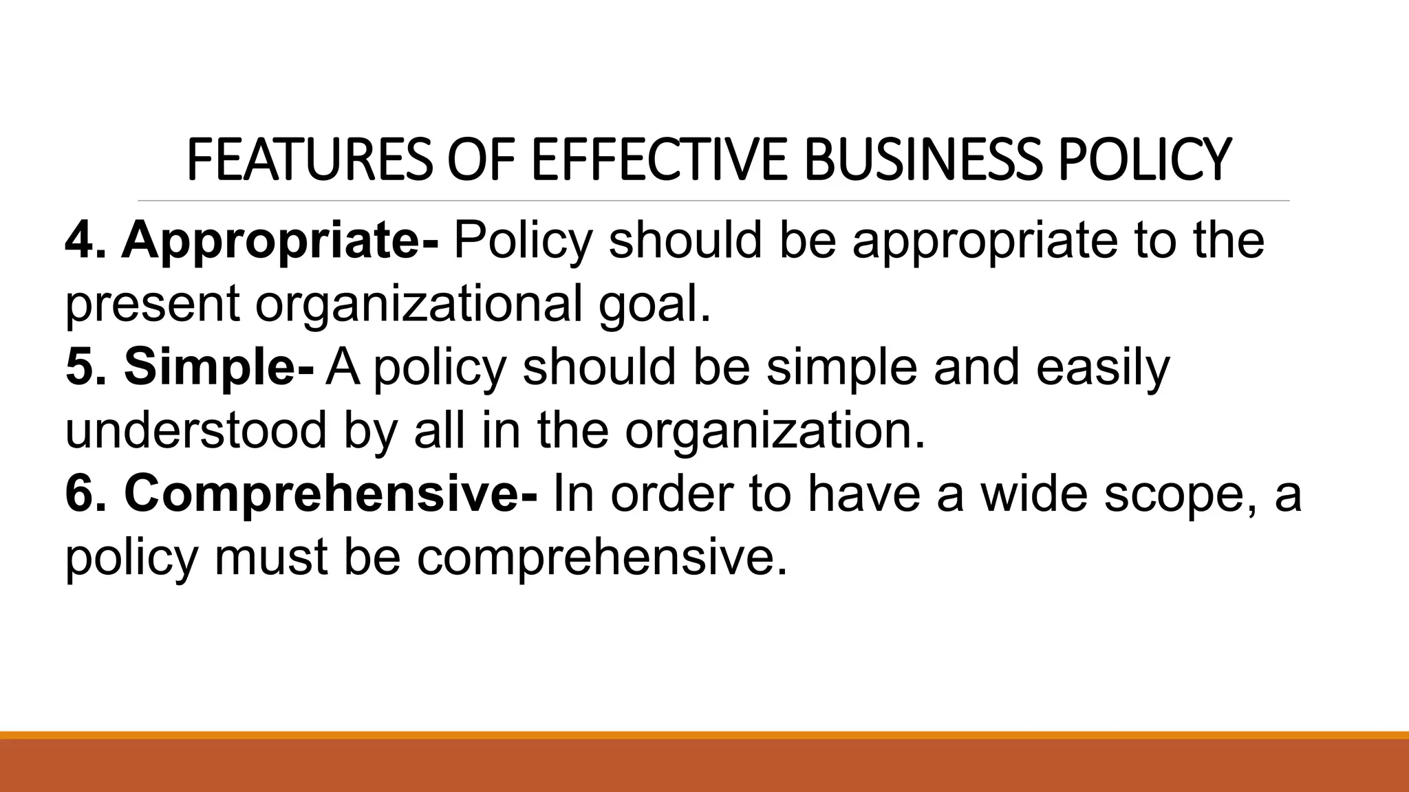Business policy | PPTX