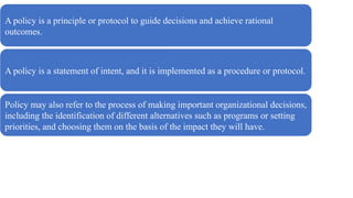 Business policy in healthcare management.pptx