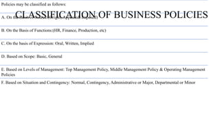 Business policy in healthcare management.pptx